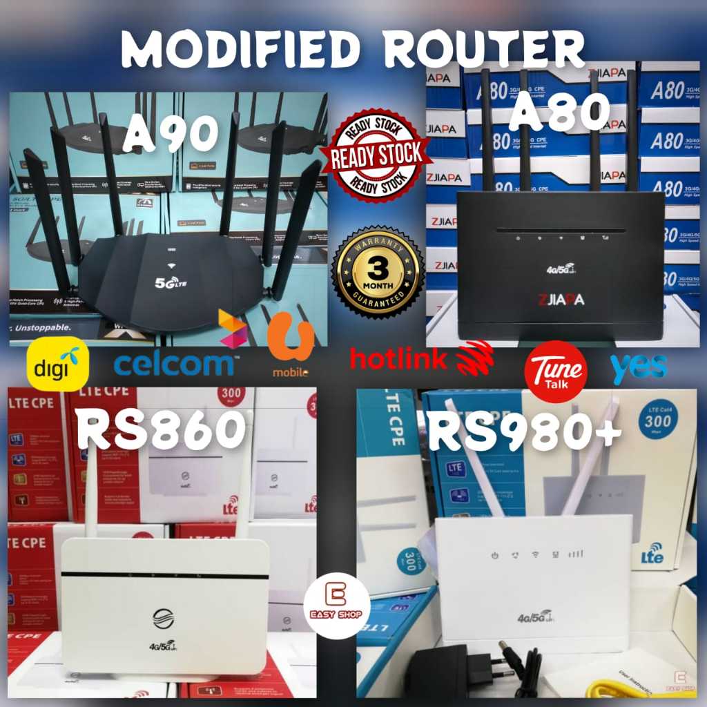 [EASY] 4G LTE Modified Router Modem Support Unlimited Wifi Unlimited ...