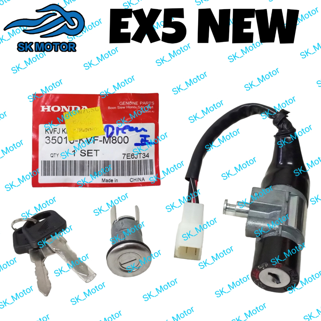 Honda EX5 DREAM 2 / DREAM NEW Original Ignition Main Switch / Full Set ...