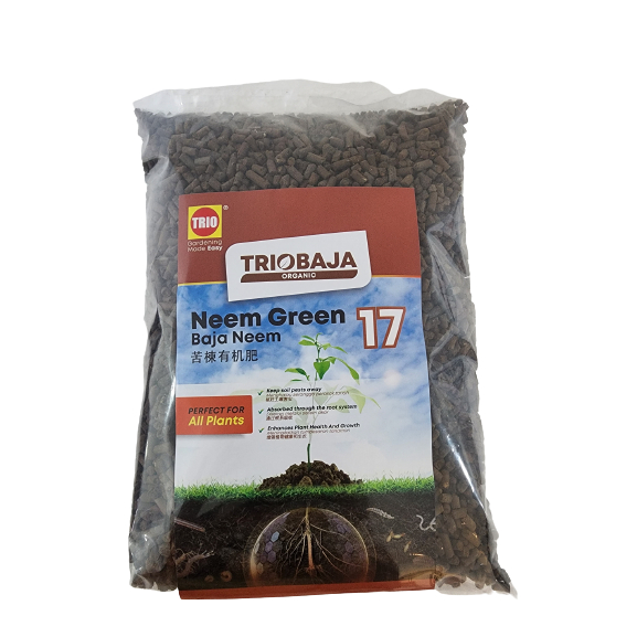 TRIOBaja Organic Neem Green 17 - 1kg / Organik Baja Neem - 1kg / 苦楝有机肥 ...