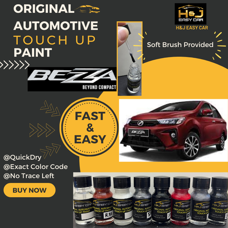 PERODUA BEZZA Automotive Original COLOR CODE Touch Up Paint 10ML ...