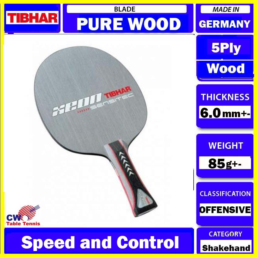 Tibhar Xeon Sensitic Table Tennis Blade BAT PADDLE PINGPONG KAYU PURE ...