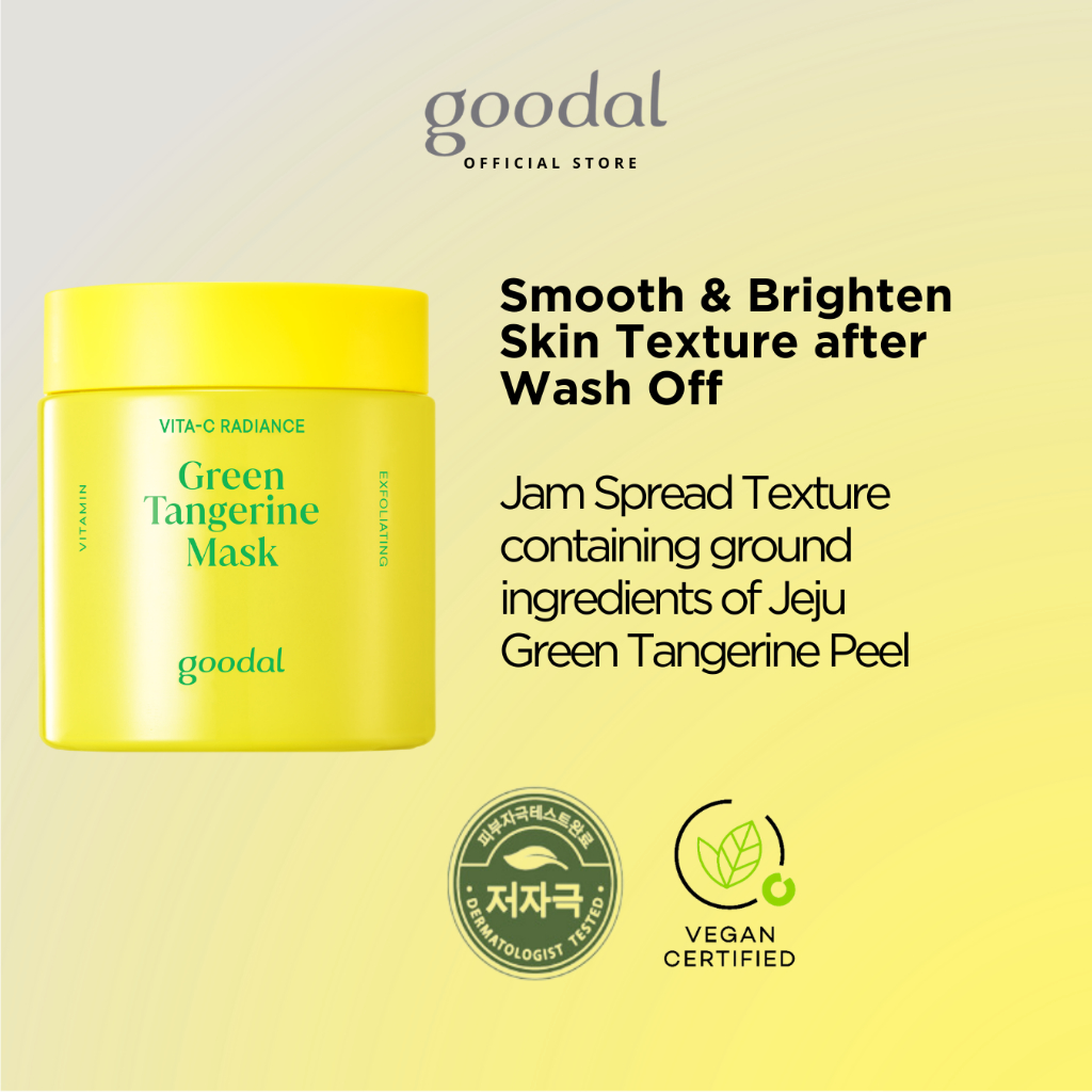 EXP NOV 2025 Goodal Official Green Tangerine Vita C Wash Off Mask (110g ...