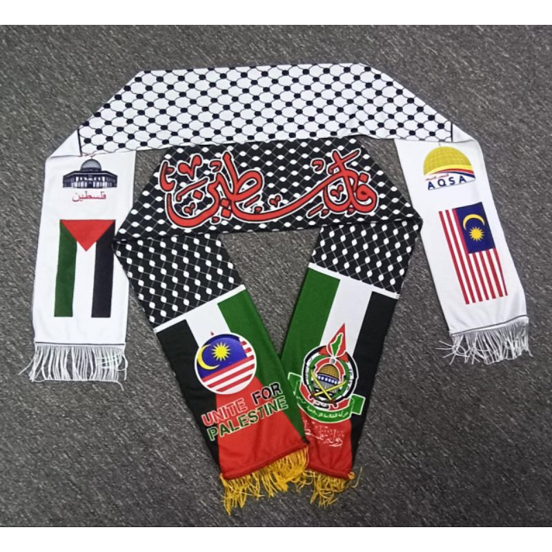 BORONG RM13 PREMIUM MAFLA PALESTINE MAFLA PALESTIN DOUBLE SIDE PRINTING ...