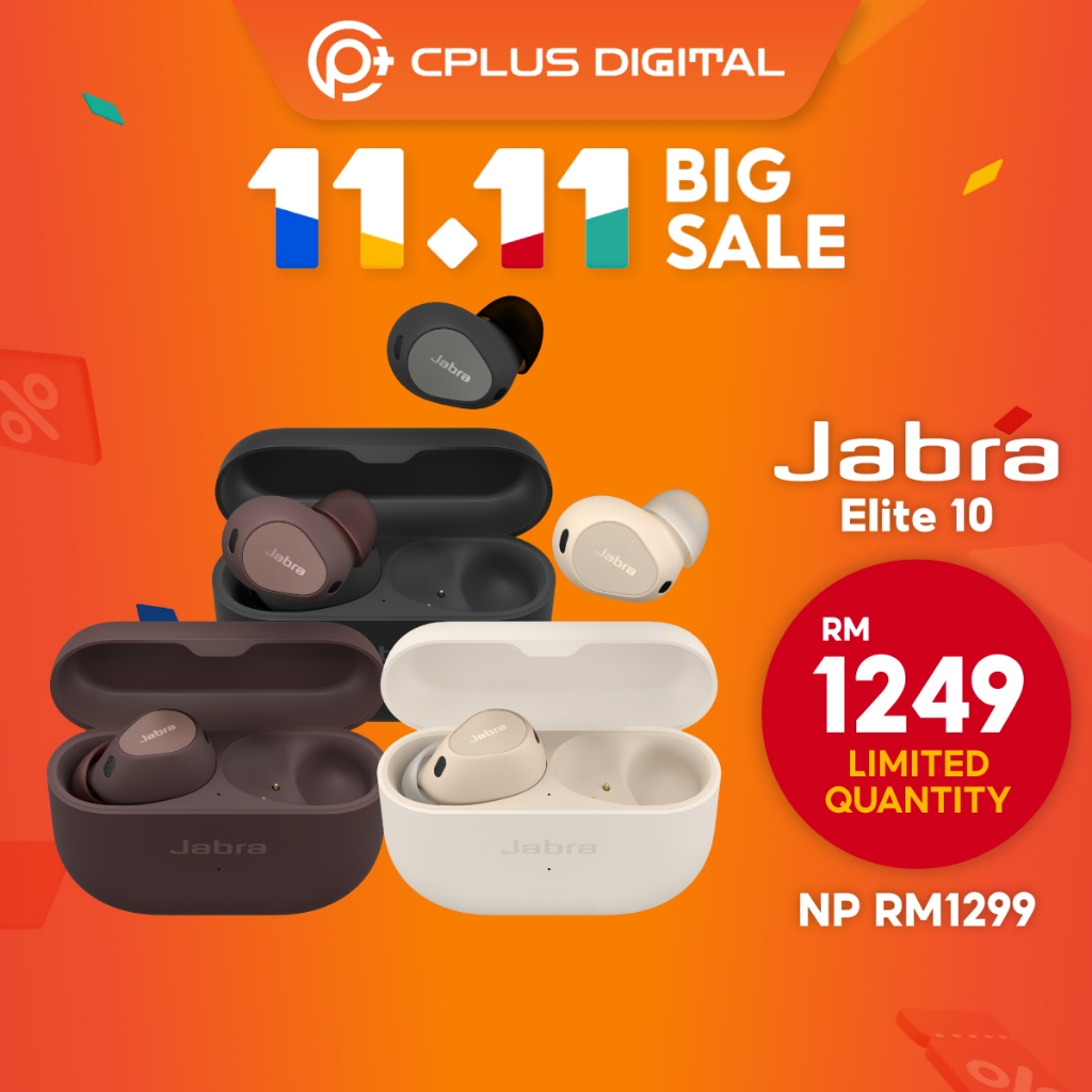Jabra Elite 10 True Wireless Earbuds–Advanced Active Noise Cancelling w ...