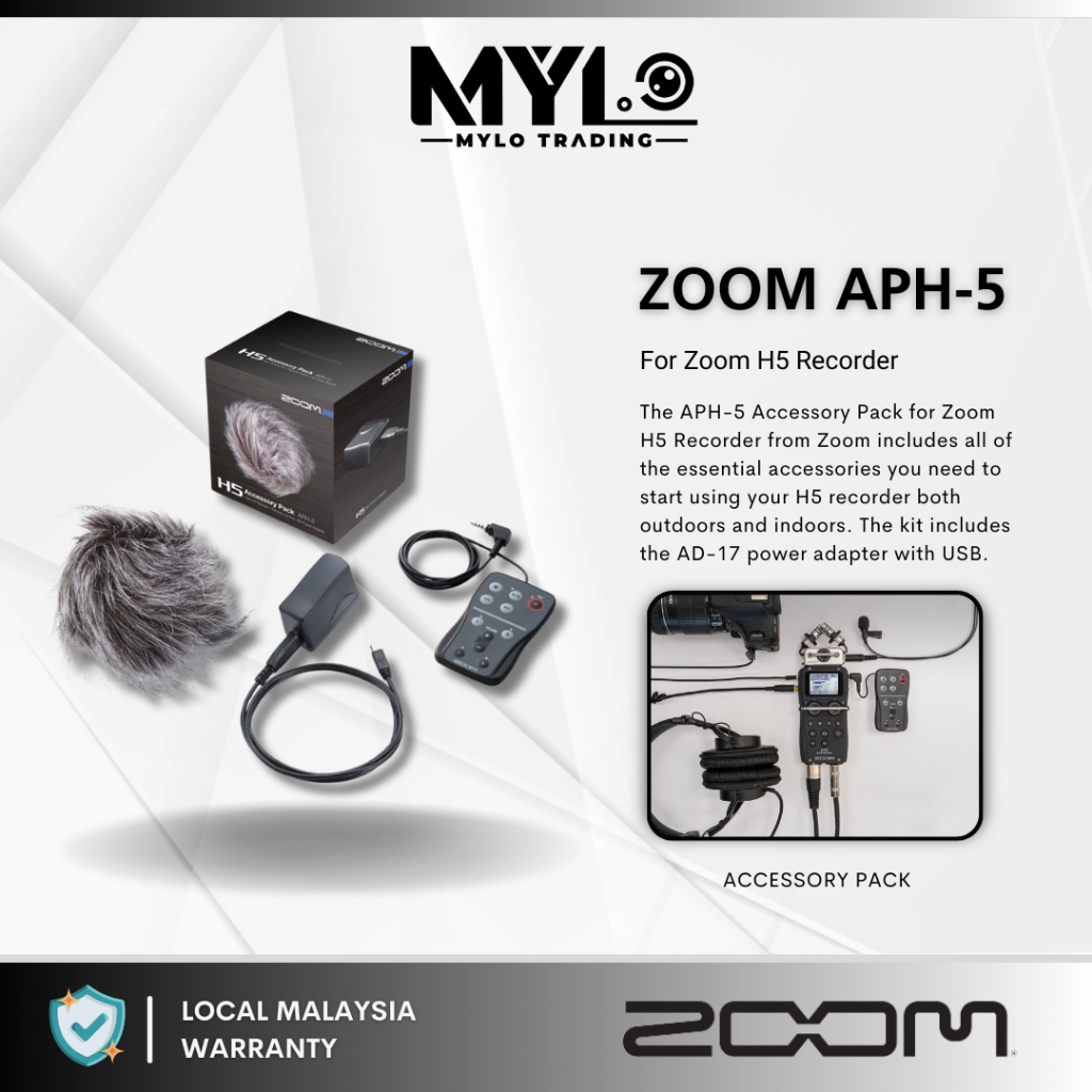 Zoom APH-5 Accessory Pack for Zoom H5 Recorder | Shopee Malaysia