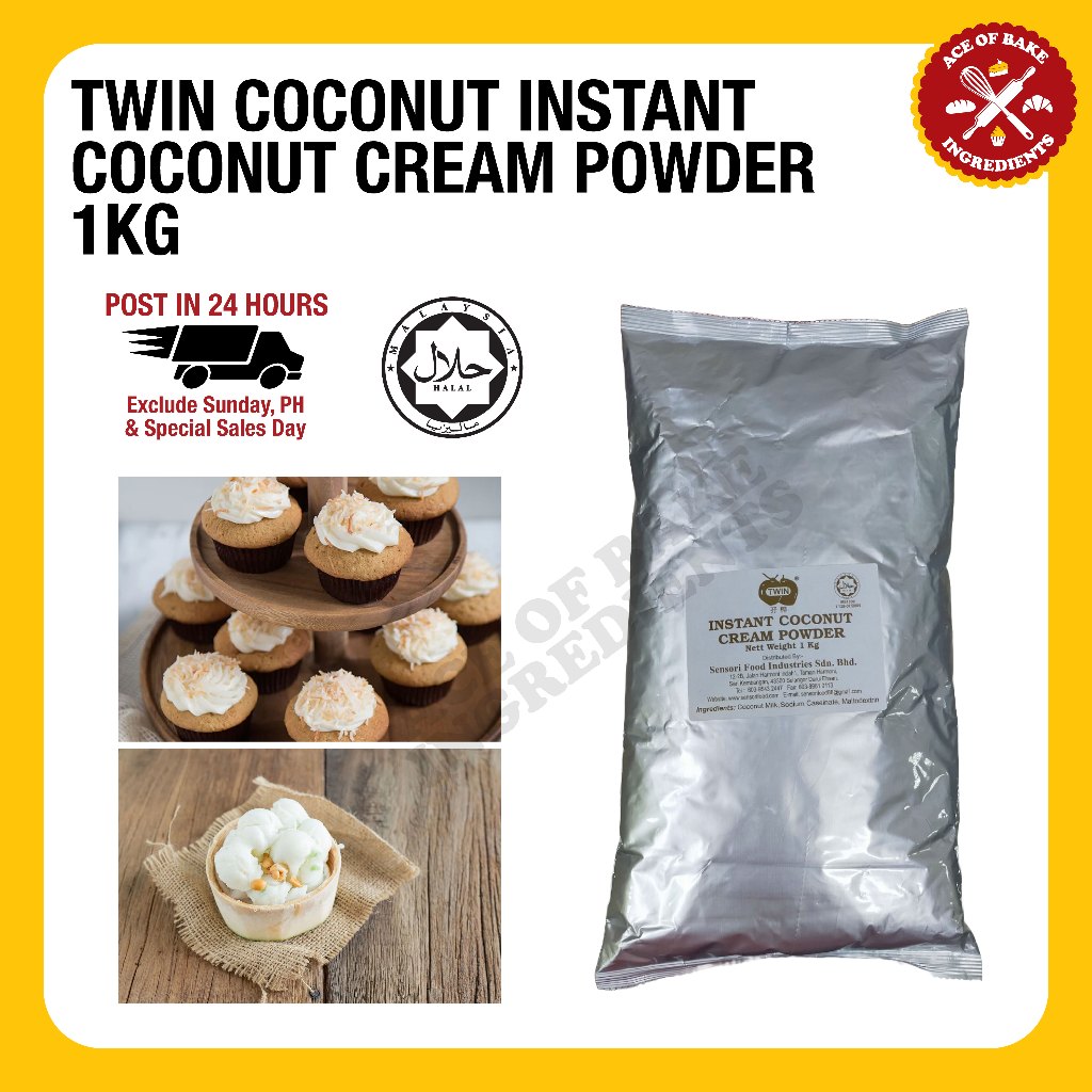 Twin Coconut Instant Coconut Cream Powder 1kg | Shopee Malaysia
