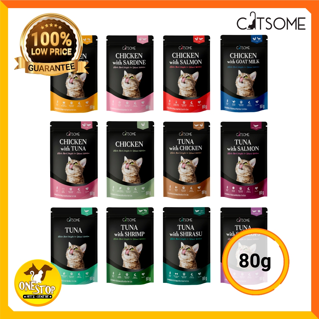 Catsome Cat Wet Food / Pouch 80g (12 Flavors) | Shopee Malaysia