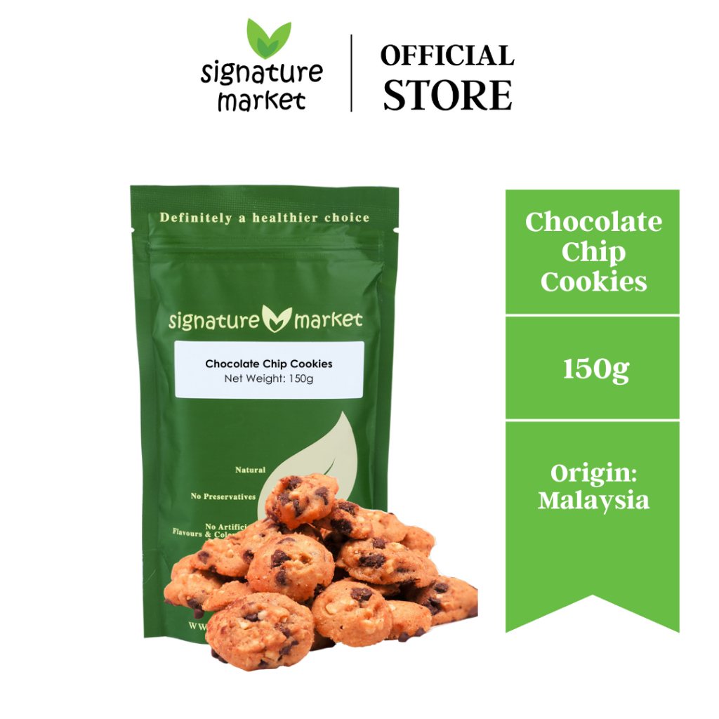 Signature Market Chocolate Chip Cookies (150g) | Shopee Malaysia