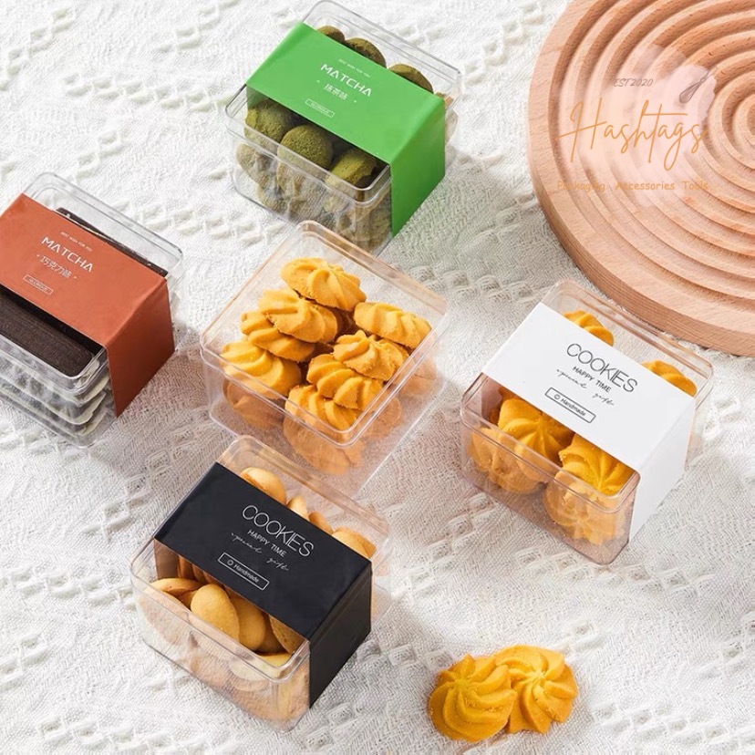Balang Segi Kuih Bekas Choco Jar Plastic Cookies Container CNY Raya ...