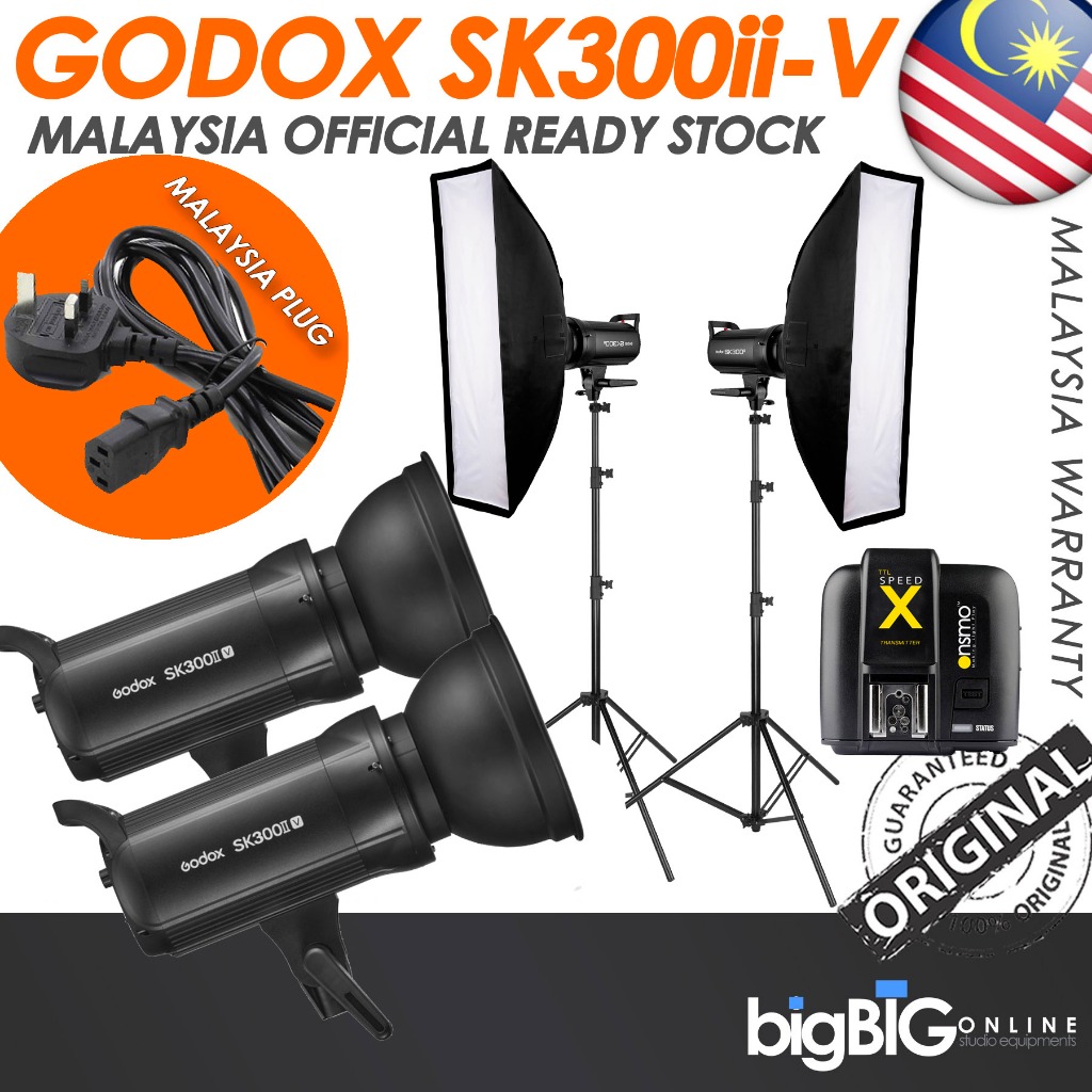 GODOX SK400II 400W and SK300II 300W SK300 SK400 Standard Studio Light ...