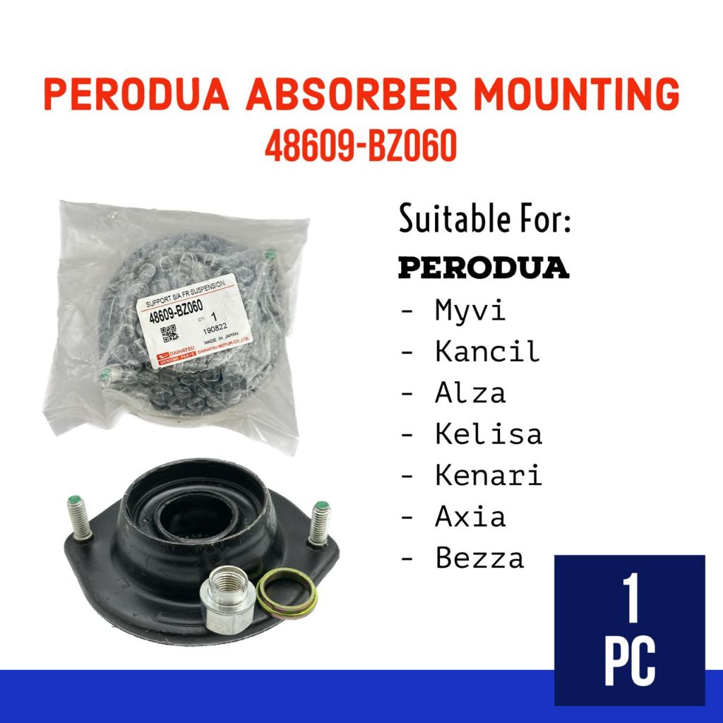 【100% ORIGINAL】DAIHATSU PERODUA MOUNTING ABSORBER (48609-BZ060) UNTUK ...