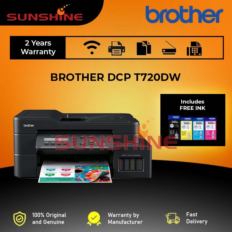 Brother DCP T730DW Refill Tank System With Print/Copy/Wireless/Scan ...