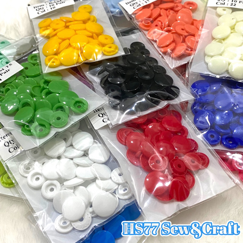 T5 Plastic Snap Button/Butang Katup Plastik 12mm/Butang Ketip/Butang ...