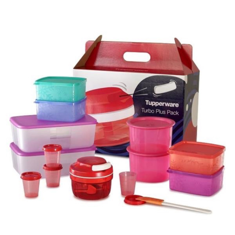 Tupperware Turbo Plus Pack Set | Shopee Malaysia