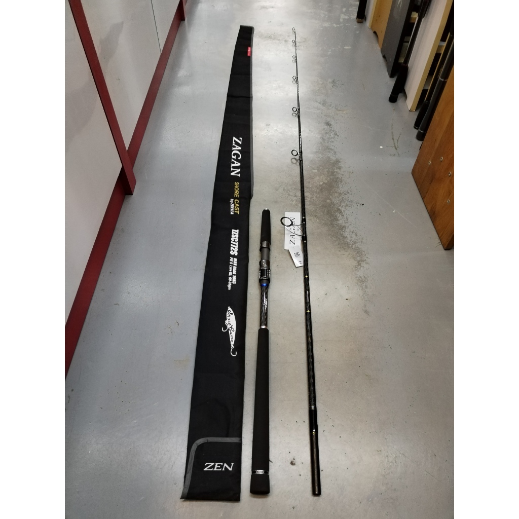 Zen Zagan Shore Cast ZZSC772S Saltwater Popping Casting Spinning Rod ...
