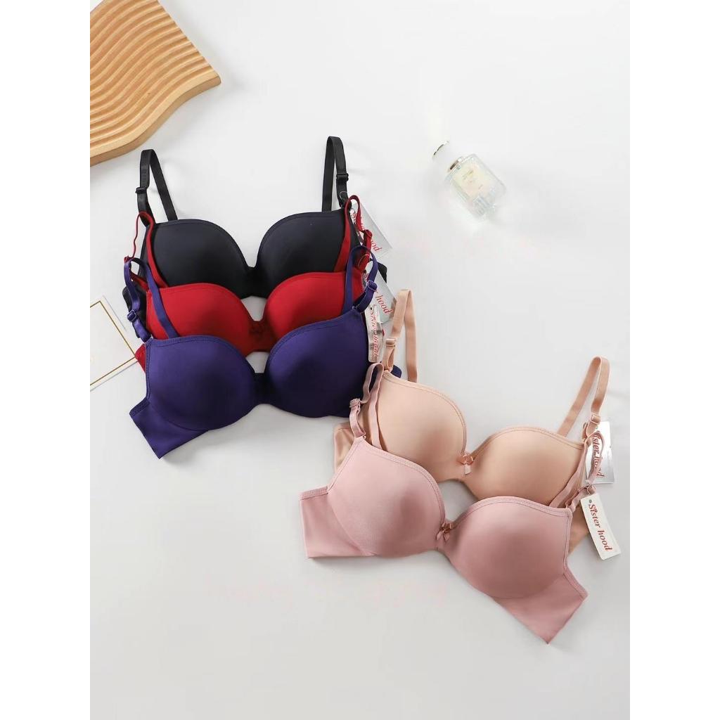 Sister Hood Bra Wired Push Up Bra (3cm thick) 34A 36A 38A A Cup Bra Span Tebal 加厚聚拢钢圈内衣 | Shopee ...