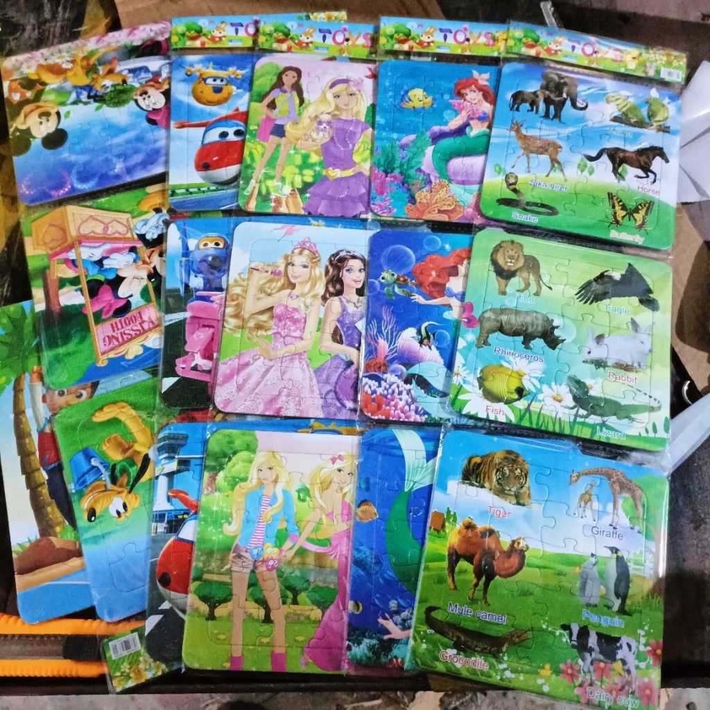 Puzzle With Coloring (14cm x 14cm) Toys Gift - 彩色拼图套装（14厘米 x 14厘米 ...