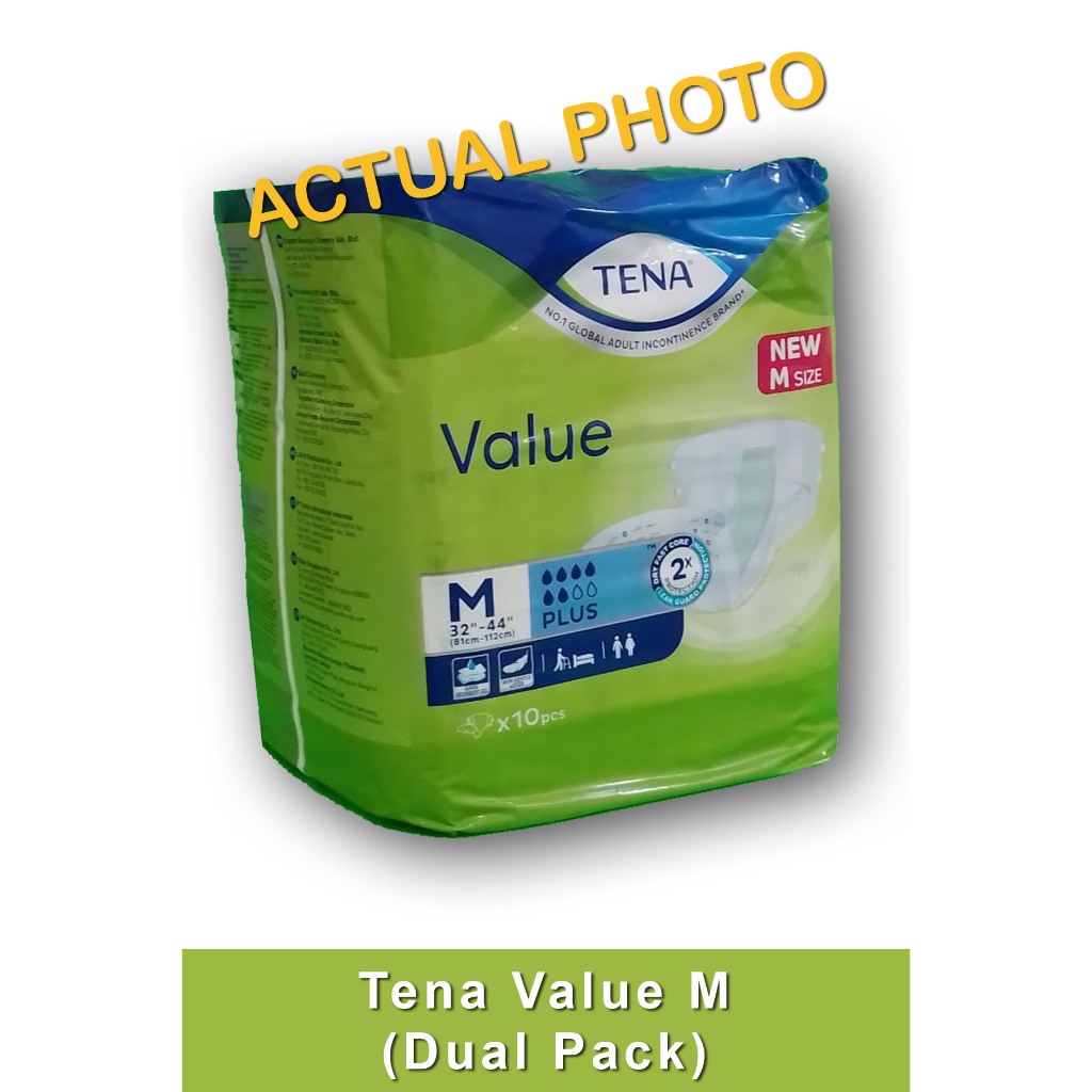 Tena Value Adult Diaper M (single & dual pack) | Shopee Malaysia