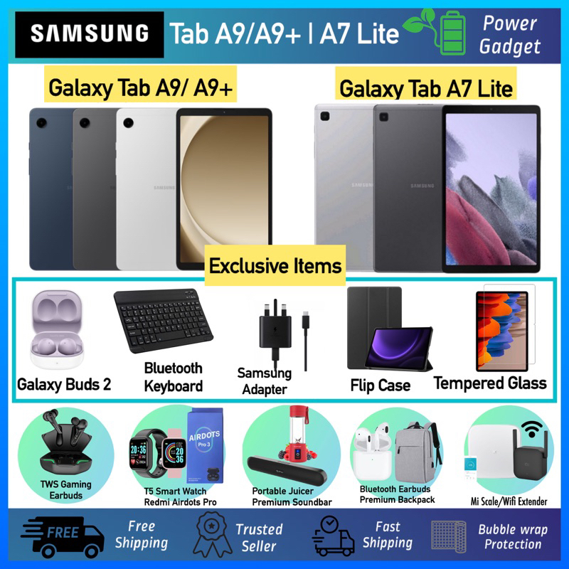 Samsung Galaxy Tab A9 | A9+ [4GB+64GB] | A7 Lite [3GB+32GB] Original Samsung Malaysia | Shopee ...