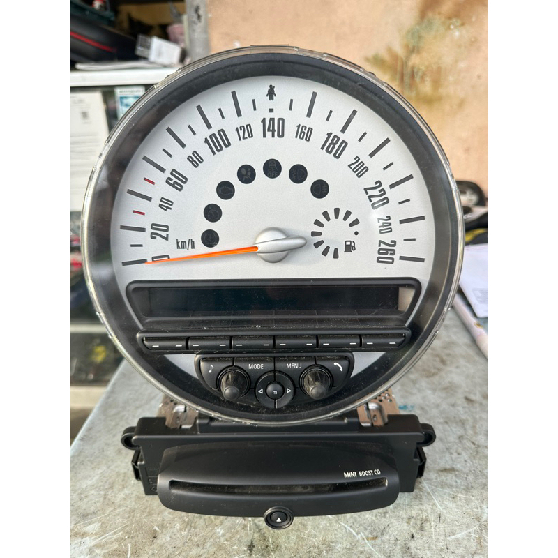 mini cooper s r60 R61 countryman speedometer speed meter kmh with radio ...
