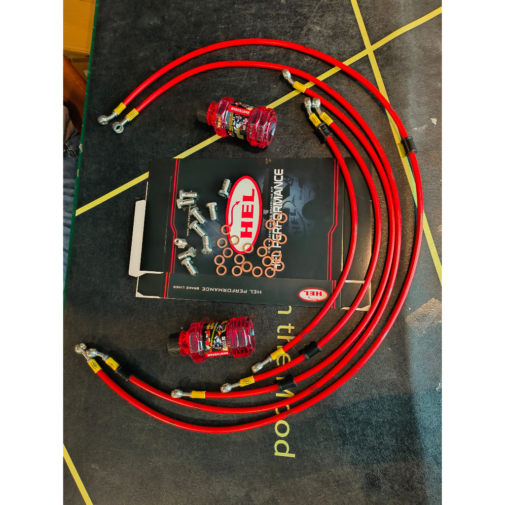 Hel Brake Hose Brake Fluild Line Hel Hose Yamaha MT09 Set Depan ...