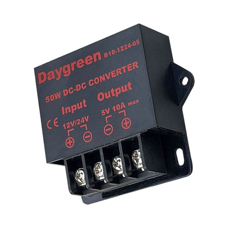 12V/24V to 5V 10A 50W DC DC Step Down Converter Voltage Regulator ...
