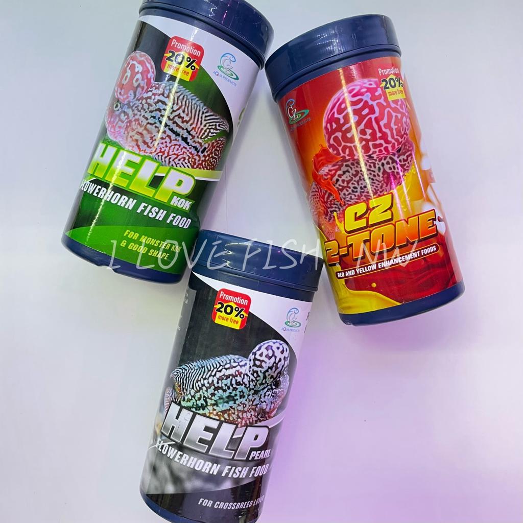 CZ Premium Flowerhorn Fish Food ( HELP KOK / HELP Pearl / CZ 2 - Tone ...