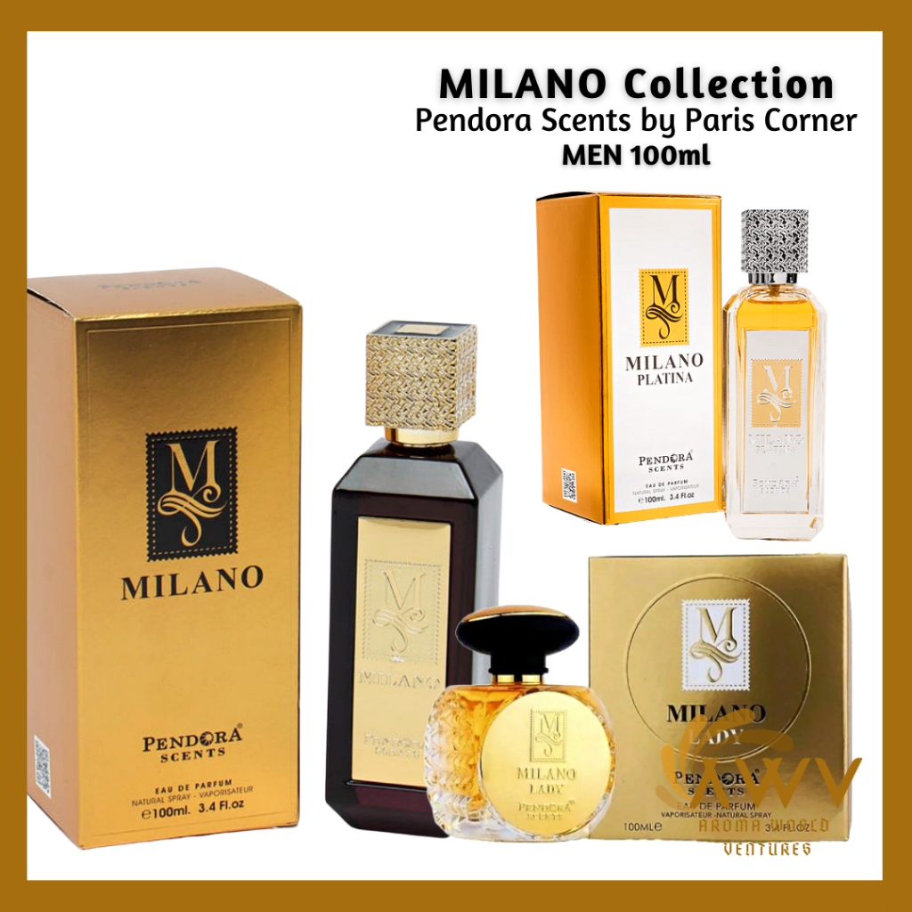Milano Perfumes Collection by Pendora Scents Paris Corner 100ml men ...