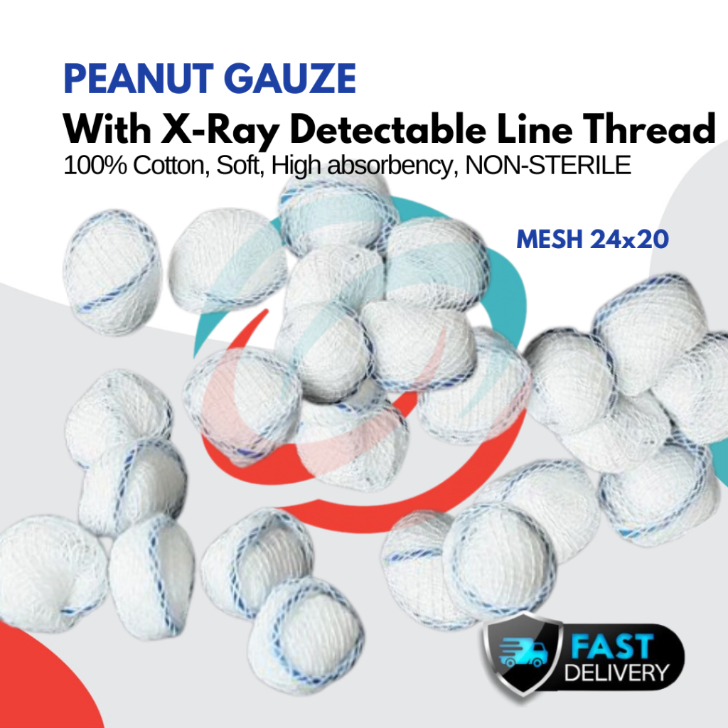 [READY STOCK] Peanut Gauze X Ray / Gauze Ball with X-Ray line, Non ...