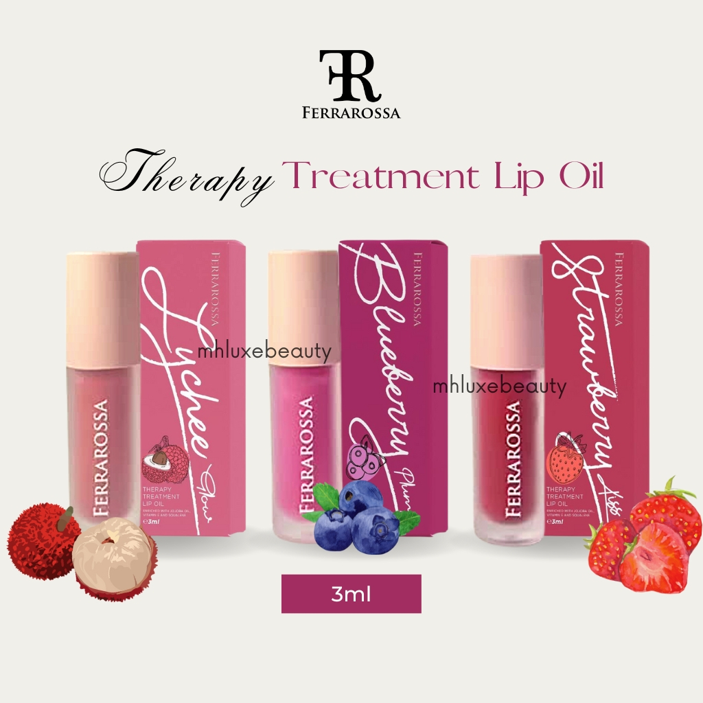 FERRAROSSA Therapy Treatment Lip Oil | Glossy Plumping Moisturizing Lip ...
