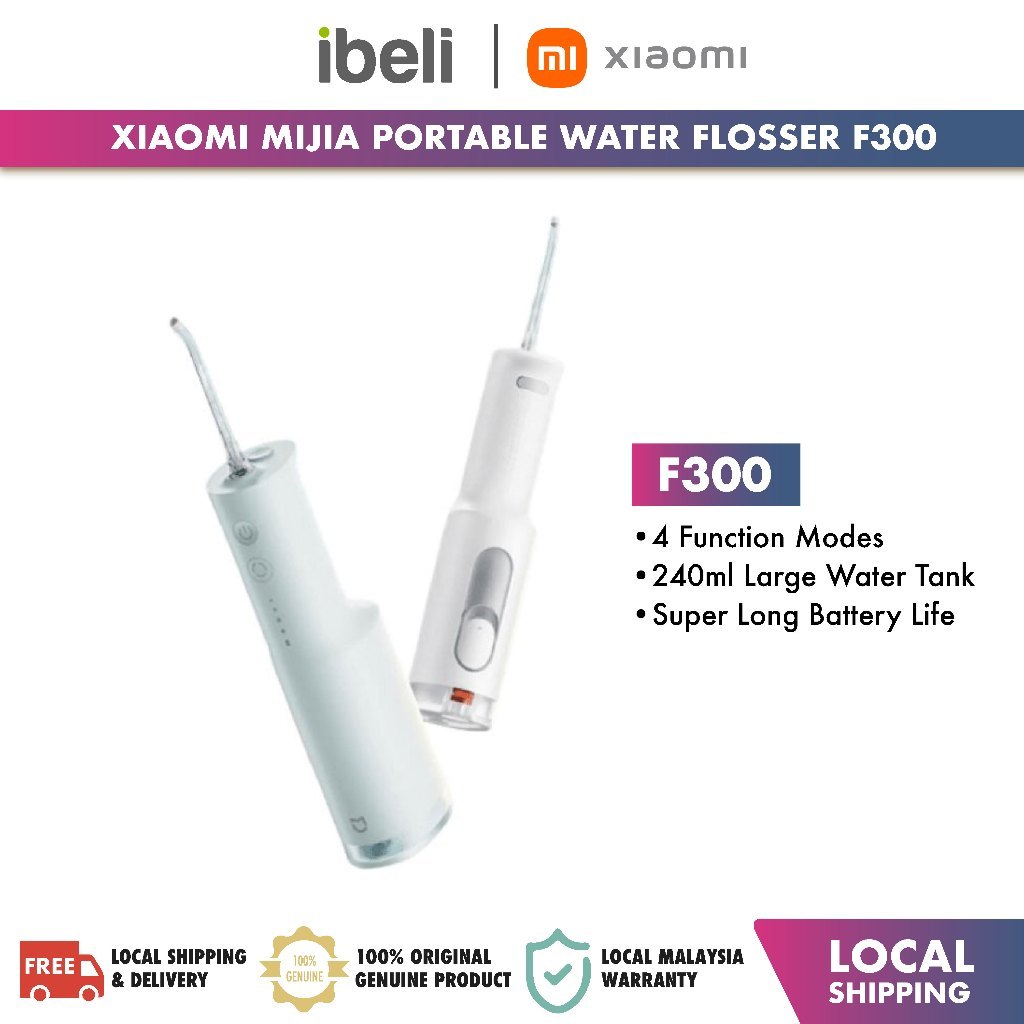 Xiaomi Mijia Portable Water Flosser F300 4 Speed High Frequency Pulse ...