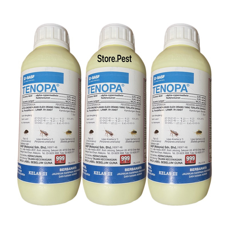 💥PROMOTION TENOPA 1 LITER CLEAR STOK💥RACUN LIPAS | SEMUT | PIJAT ...