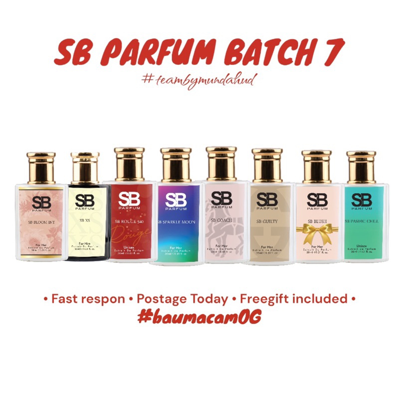 SB PARFUM BATCH 7 - 30ML | Shopee Malaysia