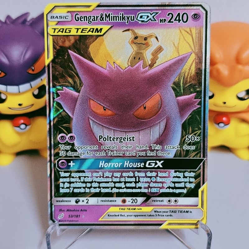 NM! Gengar & Mimikyu Tag Team GX 53/181 [2019] PTCG POKEMON CARD English Version | Shopee Malaysia
