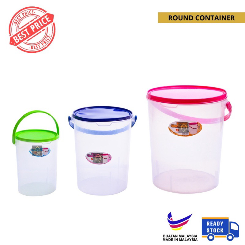 Twins Dolphin Air Tight Multipurpose Food Round Container with Handle ...