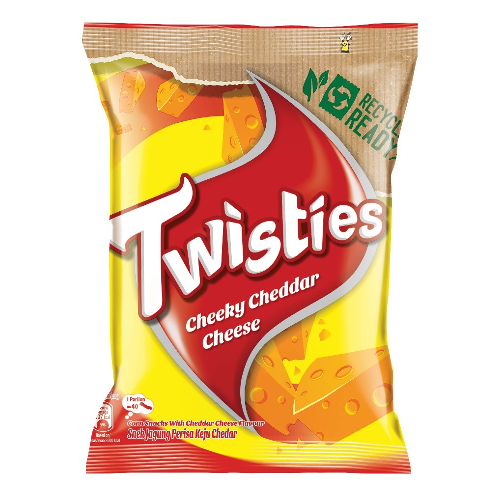 [Bundle of 3] Chicken Twisties Corn Snacks - Assorted Variations (60g ...