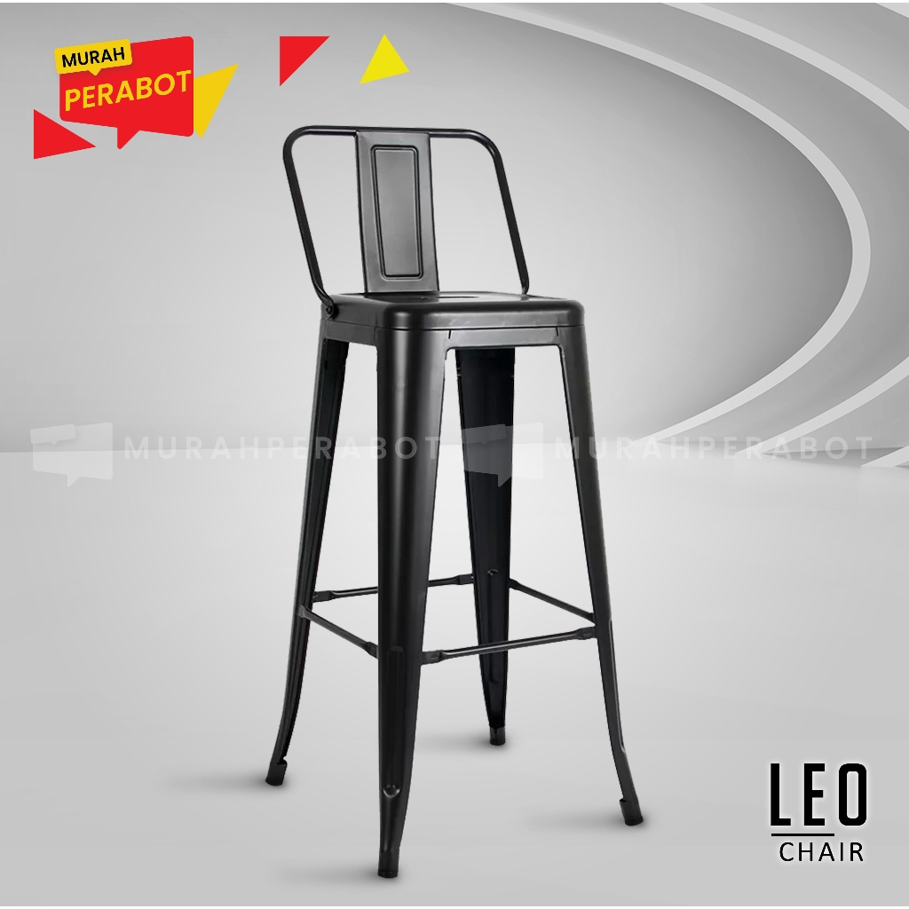 M.PERABOT Metal Chair - Bar High Stool Cafe Chair / Metal Dining Chair ...