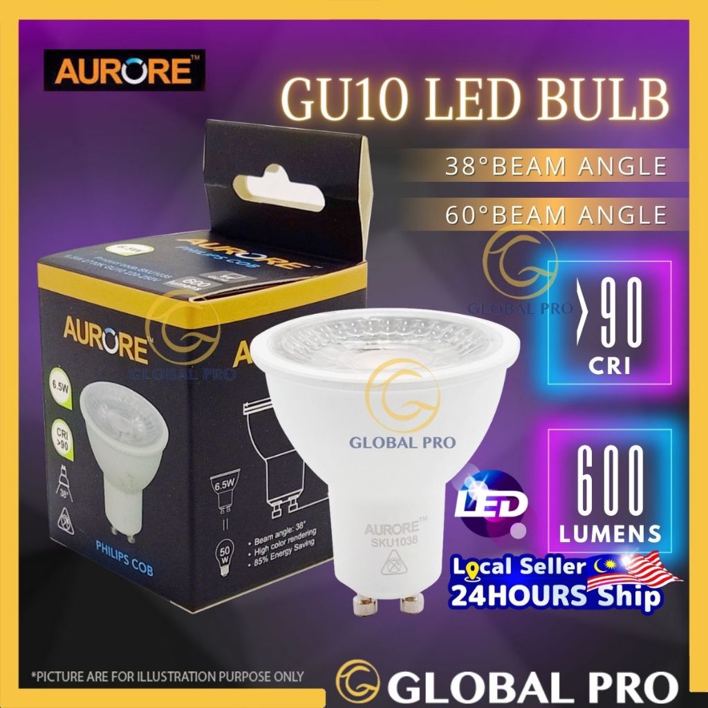 AURORE 6.5W GU10 LED Bulb Mentol LED Spotlight Track Light Ceiling ...