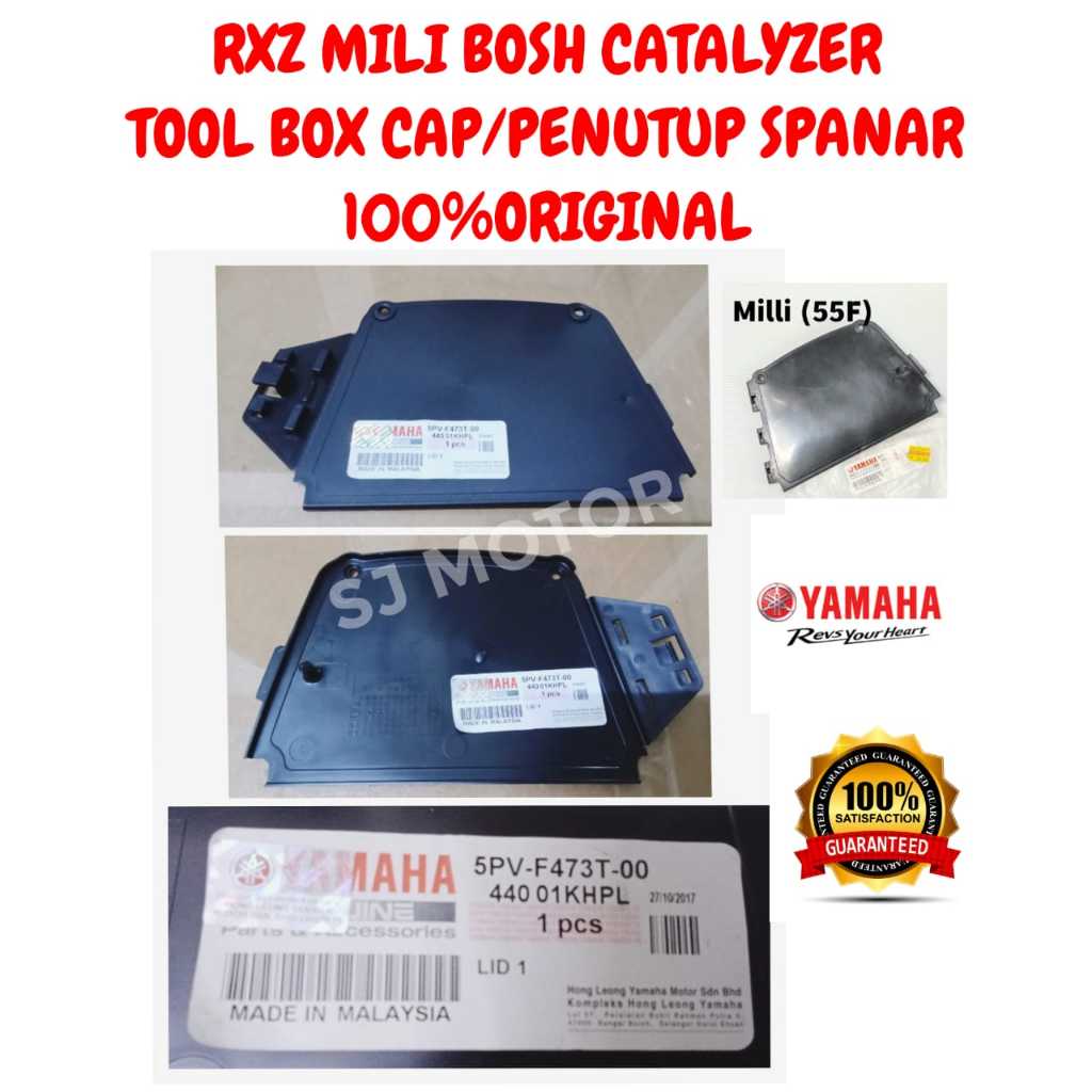 YAMAHA RXZ ORIGINAL(CNXFM)CATALYZER 5PV MILI COVER CAP TUDUNG TOOL BOX ...
