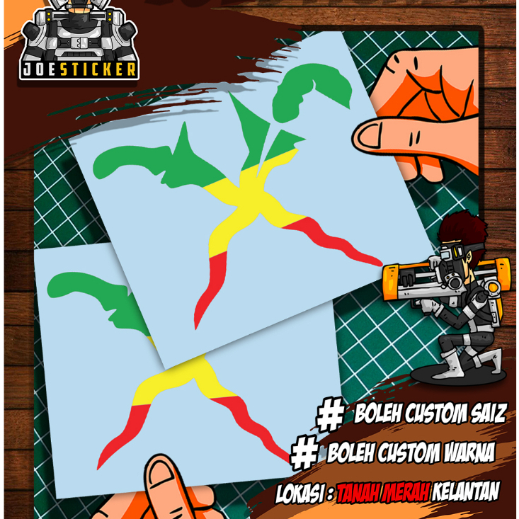 STICKER KERIS. ADA PELBAGAI PILIHAN SAIZ. SESUAI UNTUK DITAMPAL PADA ...