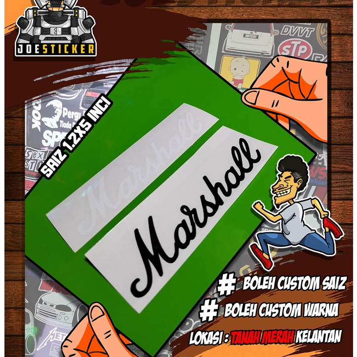 STICKER MARSHALL SPEAKER/AMPLIFIER | Shopee Malaysia