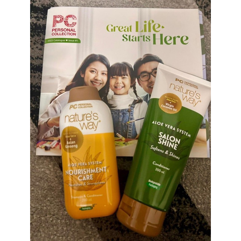 Nature's Way Aloe Vera Shampoo & Conditioner (Kurangkan Kelemumur ...