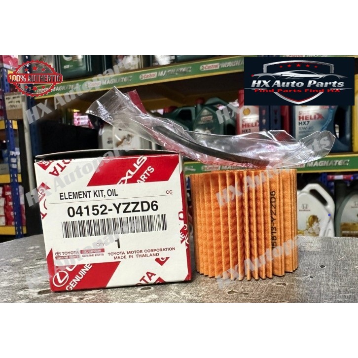 TOYOTA GENUINE OIL FILTER 04152-YZZA6 0-N1646F- ALTIS WISH RUSH PASSO ...
