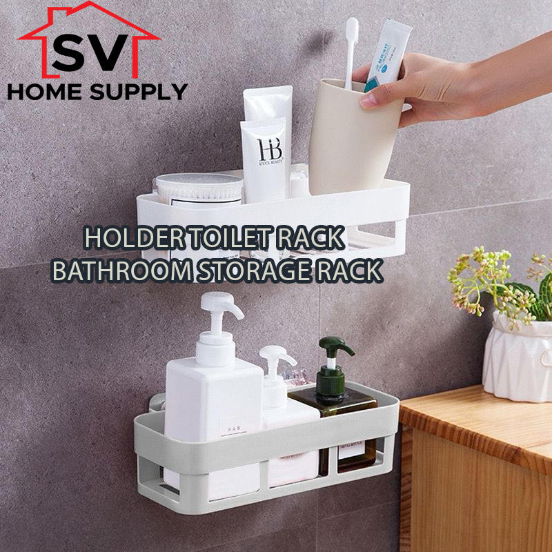 Bathroom Toilet Kitchen Rack Shelf Storage Rak Sabun Peralatan Bilik ...