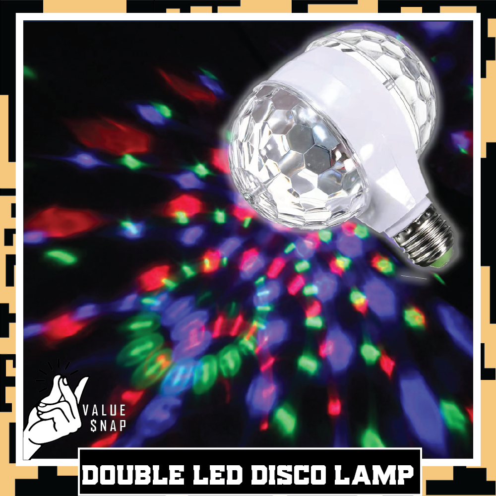 Disco Lamp Light Double Led Lamp Rotating Globe Rotating Party Ballad ...