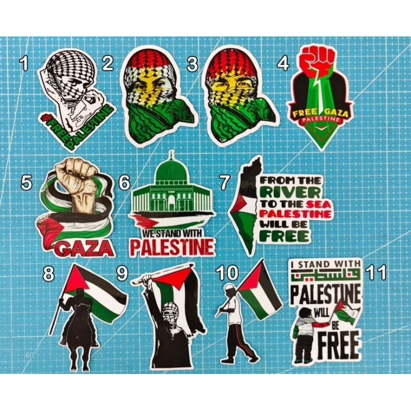 Sticker Palestine Motor / Lekat Luar / Save Gaza / Save Palestine ...