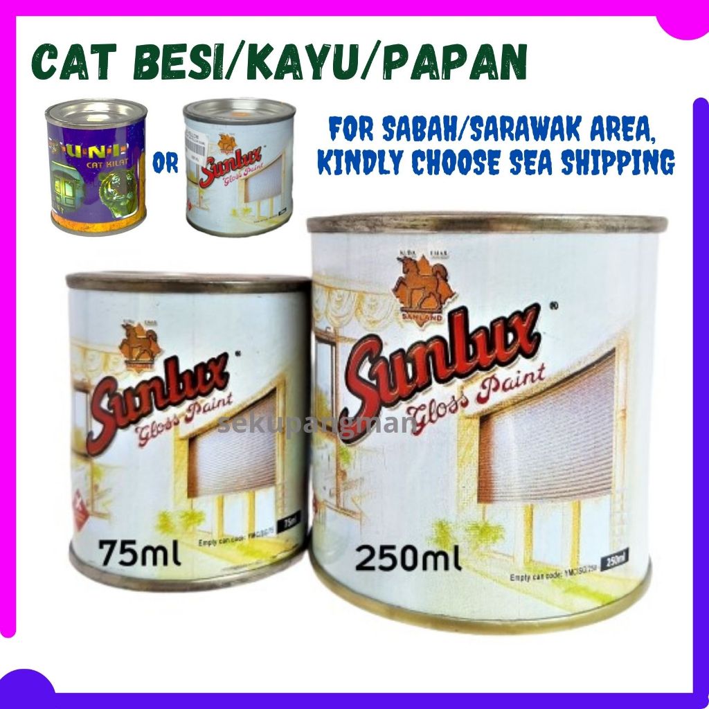 Cat Kayu Cat Besi Cat Minyak Cat Papan Cat Pagar Cat Pintu 75ml 250ml ...