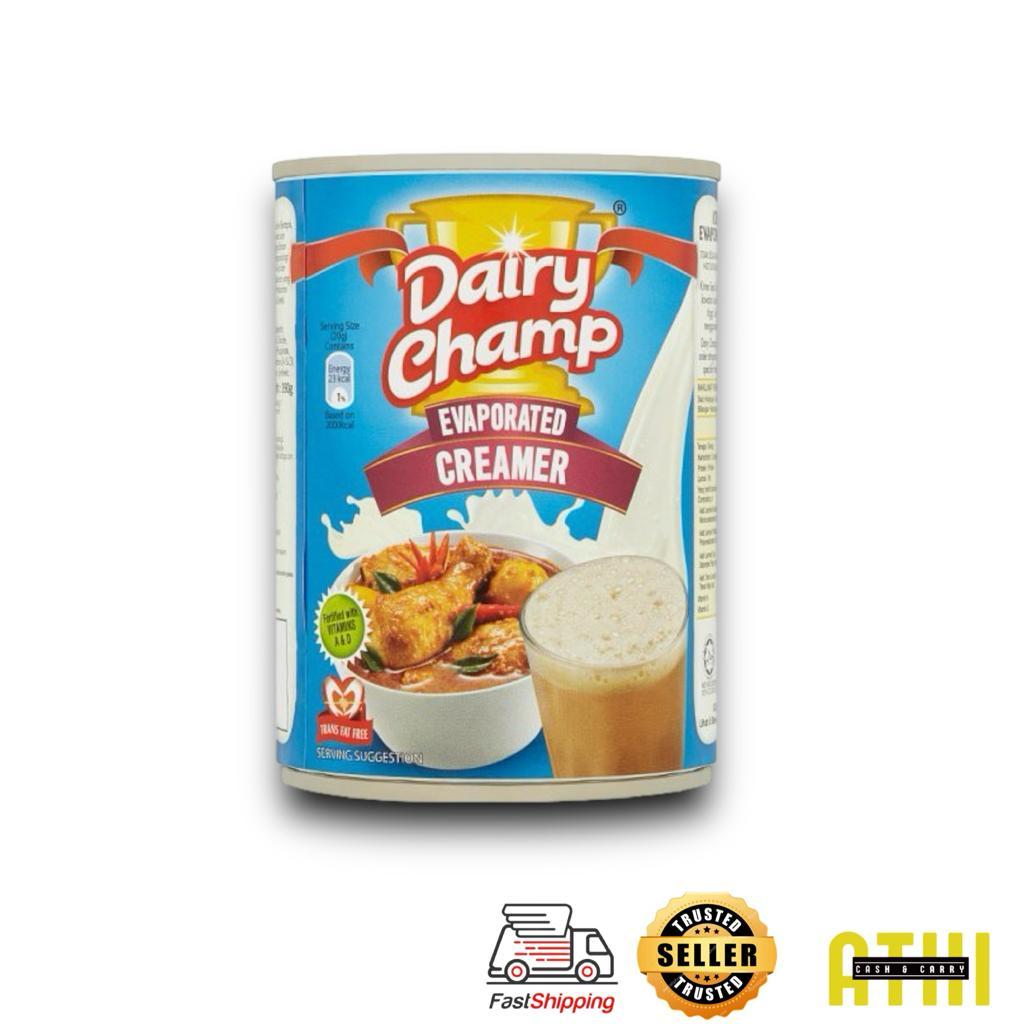 Dairy Champ Susu Cair Evaporated Creamer 390g | Shopee Malaysia