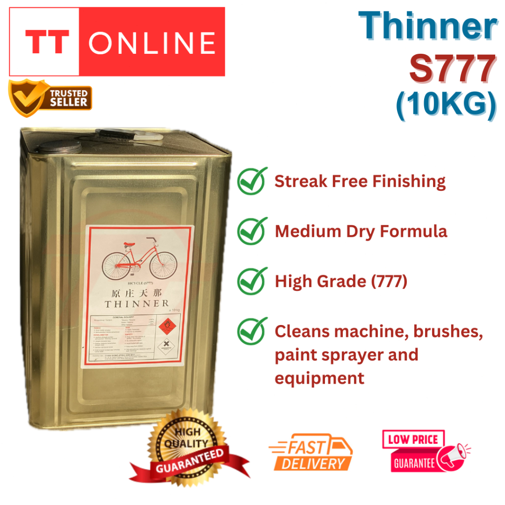 Thinner Solvent 10KG (Bicycle Brand S777) | Shopee Malaysia