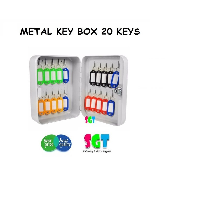 Metal Key Cabinet Box (20 Keys) | Shopee Malaysia